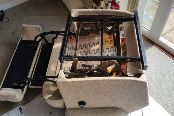 Damaged Leather Sofa Panels, Frame Repairs in Essex, London